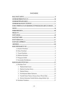 KRITIK SOSIAL DALAM NASKAH DRAMA NYONYA-NYONYA KARYA WISRAN HADI DAN IMPLIKASINYA PADA ...